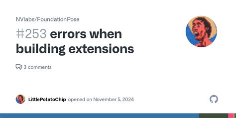 Errors When Building Extensions · Issue 253 · Nvlabsfoundationpose