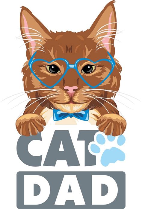Funny Cat Dad Stock Illustrations 1 235 Funny Cat Dad Stock