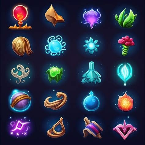 Premium Photo Stylized Magic Icons Pack