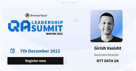 Browserstack On Linkedin Qa Leadership Summit 2022 Winter Edition Virtual Event By Browserstack