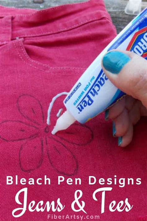 Easy Bleach Shirt Designs Reverse Dyeing With A Bleach Pen How To