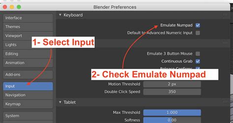 Enabling Numpads Shortcuts On A Laptop Keyboard Blender The Basics Of Basics In Blender