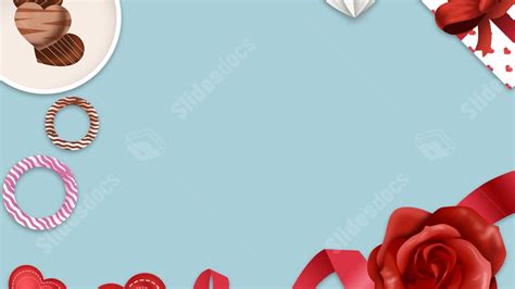 Blue Festival Lover Birthday Valentines Day Beautiful Powerpoint Background For Free Download