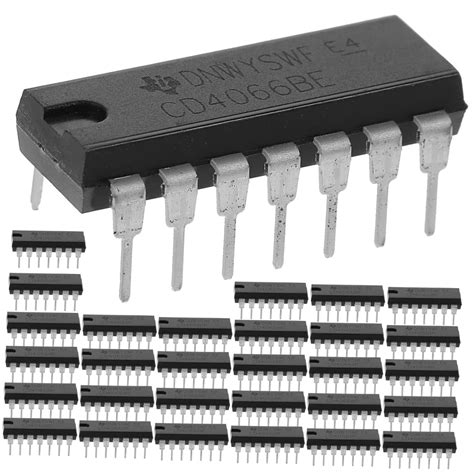 Heallily 30pcs Ic Chip Chips Logic Ic The Replacement Quad Bilateral Electronic Components