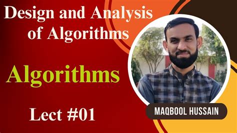 Design And Analysis Of Algorithms Class 1 Urdu Hindi Youtube