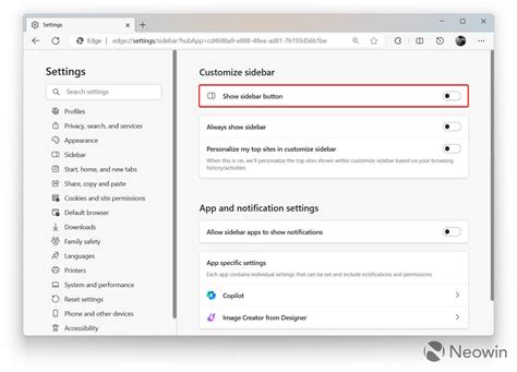 Edge 122 Adds The Option To Turn Off The New Sidebar Button And Fixes Text Contrast Software