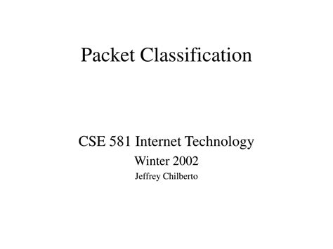 Ppt Packet Classification Powerpoint Presentation Free Download Id9200463