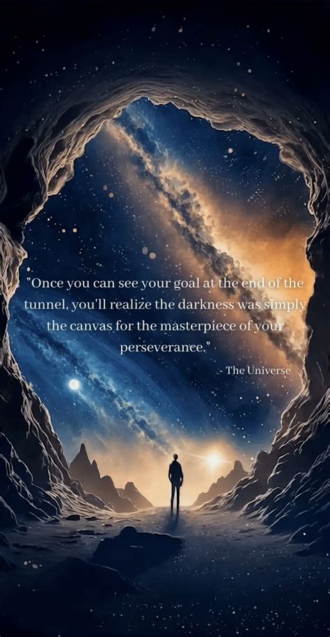 Inspirational Quote On Universe Background