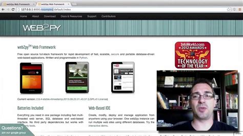 web development with python and web2py part1 youtube