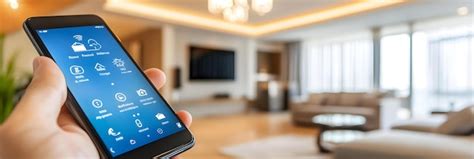 Smart Home Devices Controlling The Lights Premium Ai Generated Image