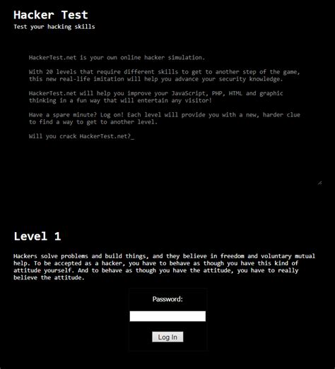 Kiểm Tra Kỹ Năng Làm Hacker đầy Thú Vị Với Trang Web Hackertest