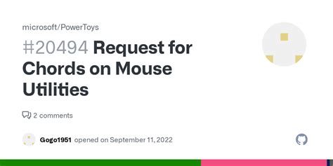Request For Chords On Mouse Utilities · Issue 20494 · Microsoft