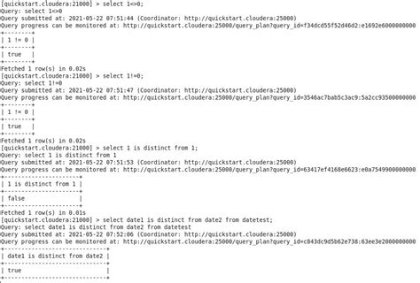 “is Distinct From” Operator Apache Impala Big Data And Sql