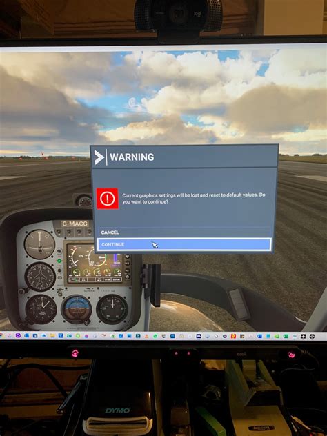 MSFS Warning About Resetting Graphics Settings Hardware Peripherals Microsoft Flight
