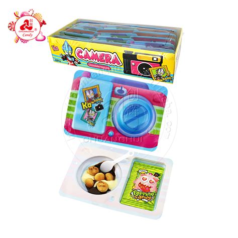 Supply Diy Snack Camera Shaped Chocolate Biscuits With Popping Candy Ch