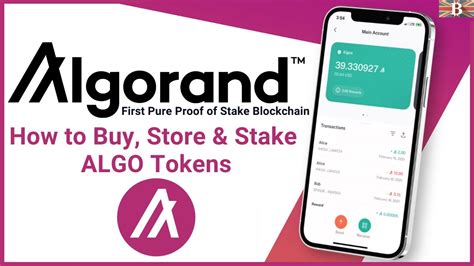 Algorand Tutorial For Beginners How To Buy Store And Stake Algorand