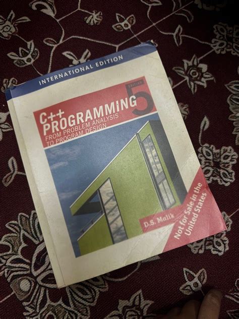 C Programming From Problem Analysis To Program Design By Ds Malik Hobbies And Toys Books