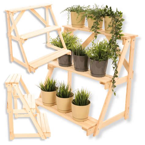 Regál na kvetináče držiak na kvetináč stojan na kvety polica na drevené kvety Allegro