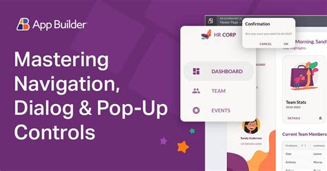 Infragistics On Linkedin Webinar Mastering Navigation Dialog And Pop Up Controls In App Builder