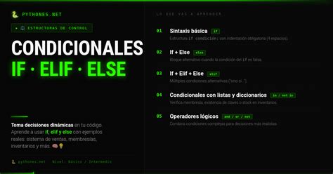 🚦 Condicionales En Python Guía De If Elif Y Else