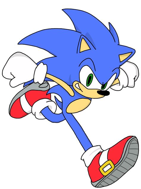 Redrawing Of Smash 4 Sonic By Hyperalex2 On Deviantart