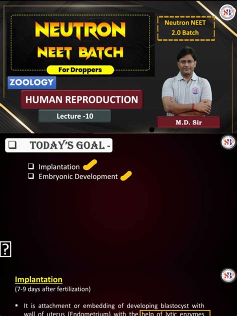 Lec 10 Class Notes Human Reproduction Pdf