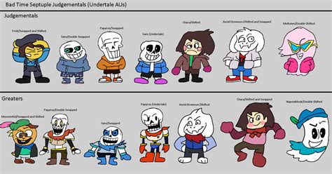 Bad Time Septuple Judgementals And Greaters Under By Abbysek On Deviantart