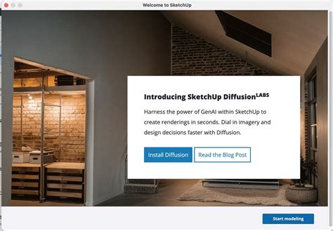 Sketchup Diffusion Welcome Screen Sketchup Diffusion Sketchup Community