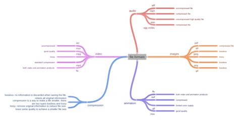 File Formats Coggle Diagram
