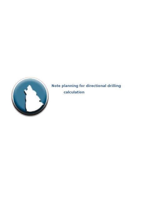 Idoc Pub Note For Directional Drilling Calculation Pdf Surveying Azimuth