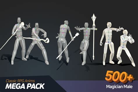 Rpg Animation Mega Pack Magician Male 3d Animations Unity Asset Store