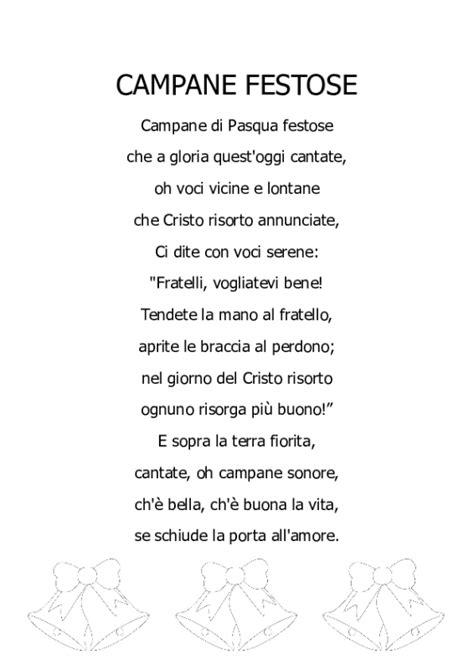 Campane Festose Schede Didattiche