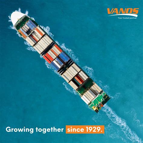 Since1929 Growingtogehter Vanos Yourtrustedpartner Maritime Industry Vanos