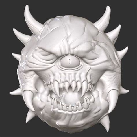 🦸 Realistic Cacodemon・ Stl File For 3d Printing・cults