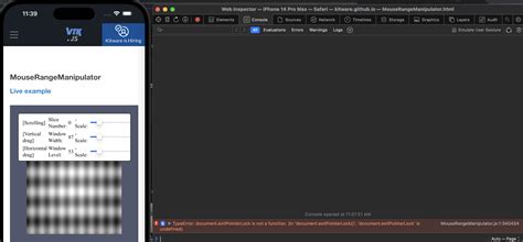 mouserangemanipulator `document exitpointerlock ` is not supported for ios safari · issue