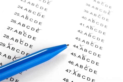 Premium Photo Answers To Test Questions Closeup