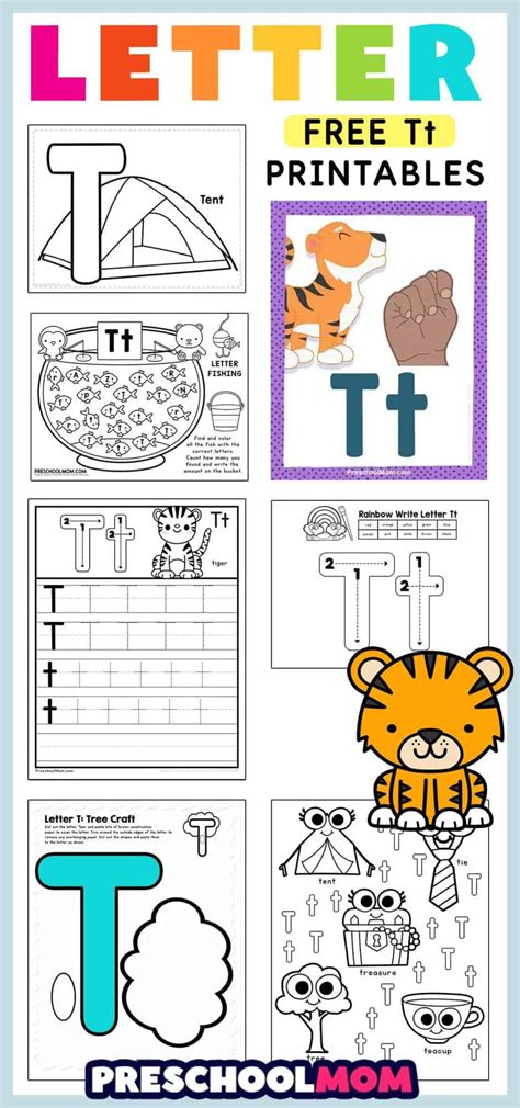 Letter T Preschool Printables Letter T Words Letter T Activi
