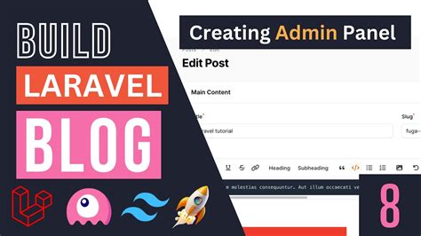 Admin Panel Build Blog With Laravel Livewire And Filament 8 Youtube