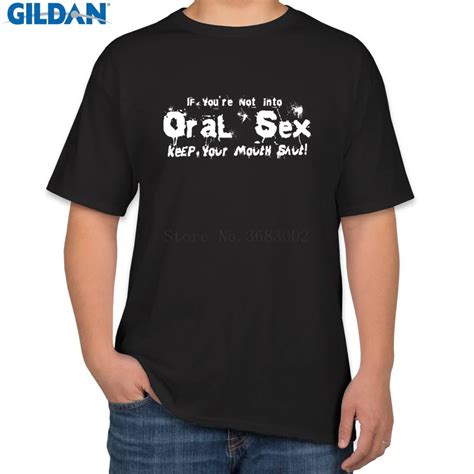 Knitted The New Men T Shirt Cotton Simple Oral Sex T Shirt For Men Summer Style Tshirt Pictures