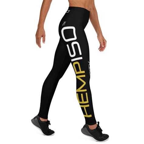 Black Hempiso Athletic Leggings Hempiso