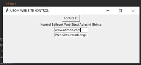 Pythonda Geliştirdiğim Kod Sayesinde Zararlı Yazılımlı Siteler Taranıp Size Bilgi Vermekte
