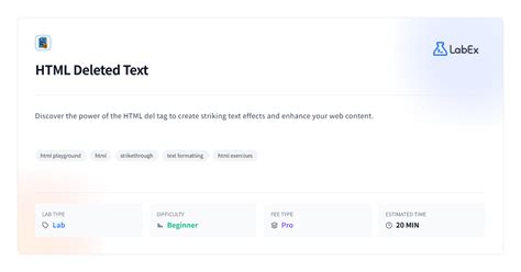 Mastering Html Strikethrough Labex