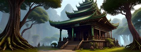 Night Elf Architecture In Nagrand By Konimotsinui On Deviantart