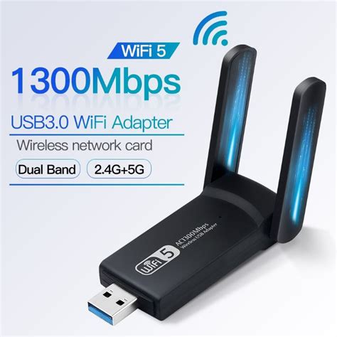 ตวรบสญญาณ Wifi USB 3 0 AC 1300 Mbps Wireless Dual Band USB Adapter