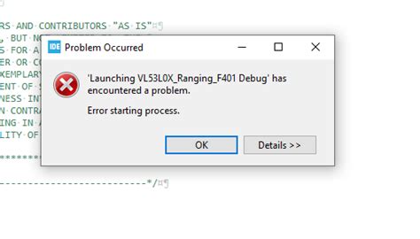 Debug Vl53l0x Stmicroelectronics Community