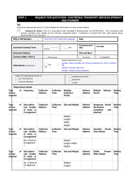 Request Transportation Order Quotation Creation Doc Template Pdffiller
