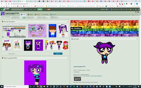 My Old Deviantart Layout By Superkeegan9100 On Deviantart