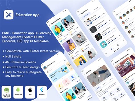 Entri Education App E Learning Management System Flutter 30 By Template Villa On Dribbble