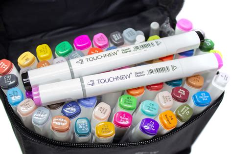 Маркеры Touch New 60 цветов для скетчинга Белые купить в магазине цена фото отзывы