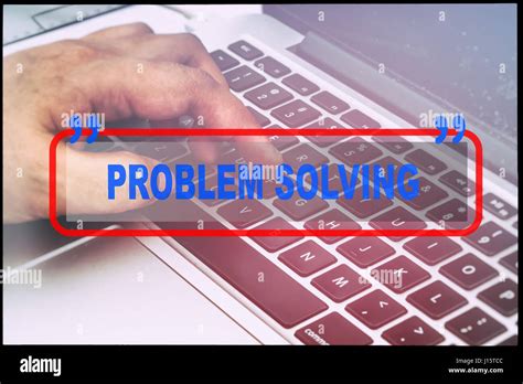 hand and text problem solving with vintage background technology